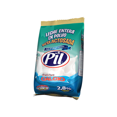 LECHE ENTERA DESLACTOSADA EN POLVO SACHET 760 G - Pil Andina